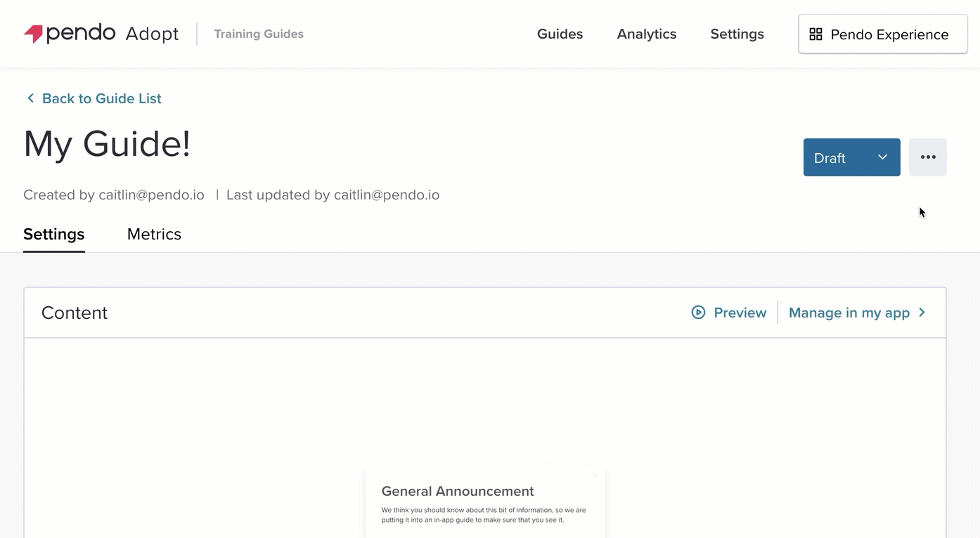 Create a Guide – Adopt Partners
